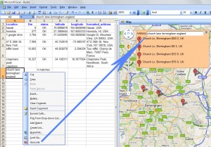 GeodesiX – Geocoder, Great Circle Distance and Google Maps in Excel – Maurice's Musings